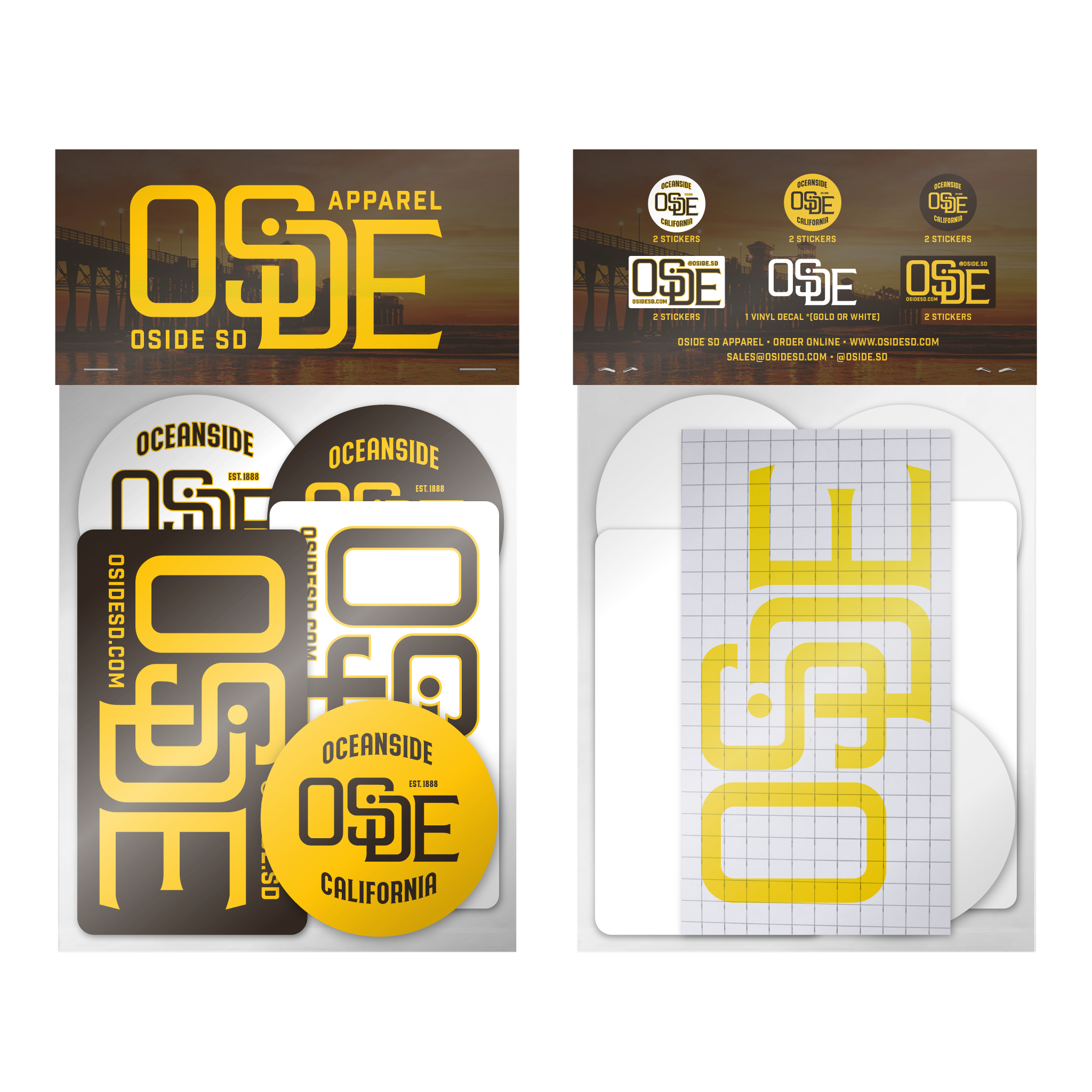Oceanside CA Stickers - Oside SD – Oside SD Apparel